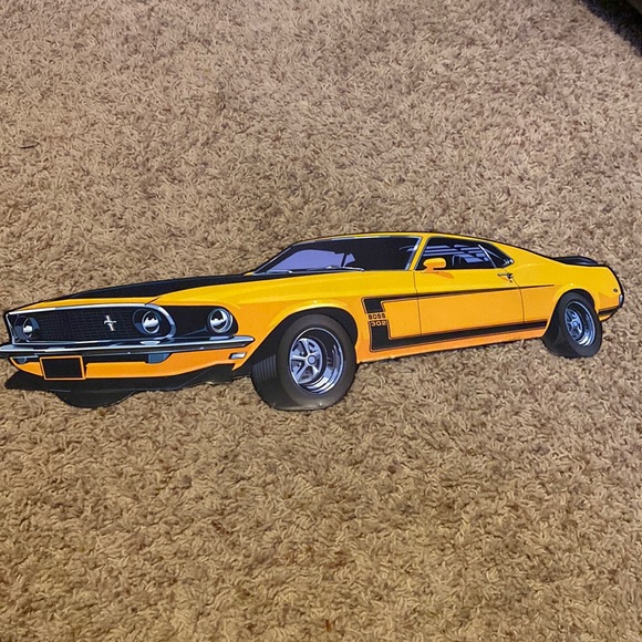 Hobby Lobby | Wall Decor | Vintage Mustang Boss 32 Metal Sign | Poshmark
